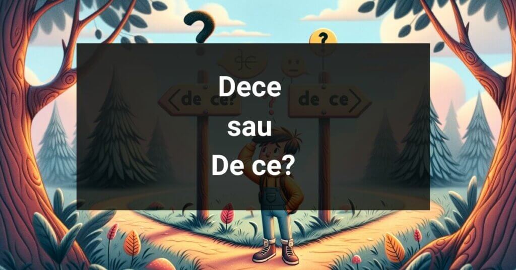 "Dece" sau "De Ce?" - Care este Forma Corectă?