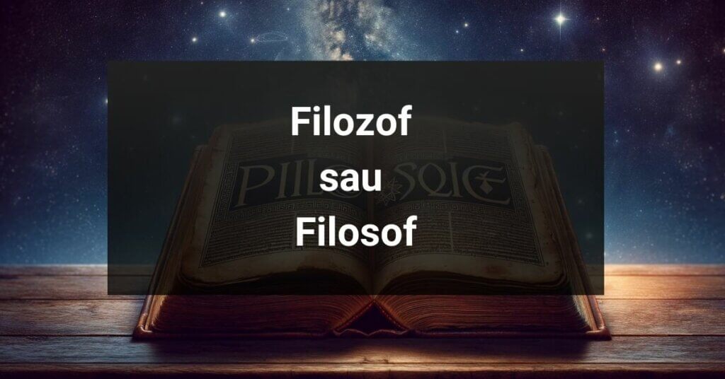 Filozof sau filosof: cum este corect?